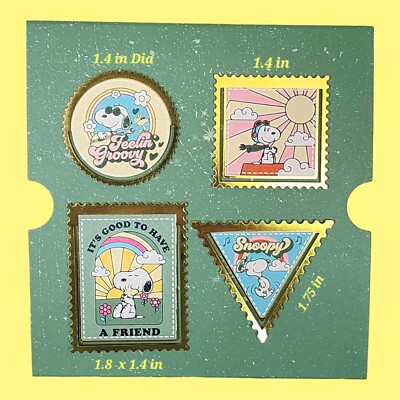 Super Cute Peanuts Snoopy Collection Metal Bookmark, Stamp Style ...