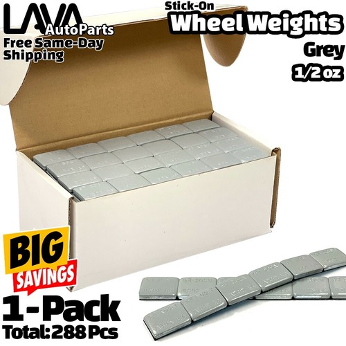 1 Box 1/2 oz Grey Wheel Weights Stick-on Adhesive Tape Total 288 Pcs ...