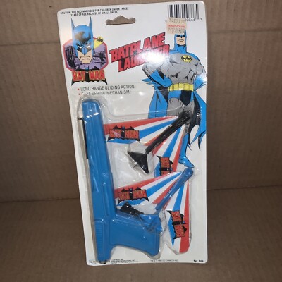 1989 Batman Batplane Launcher. Gordy Intl'. Inc. TM 1982 DC Comics Inc ...