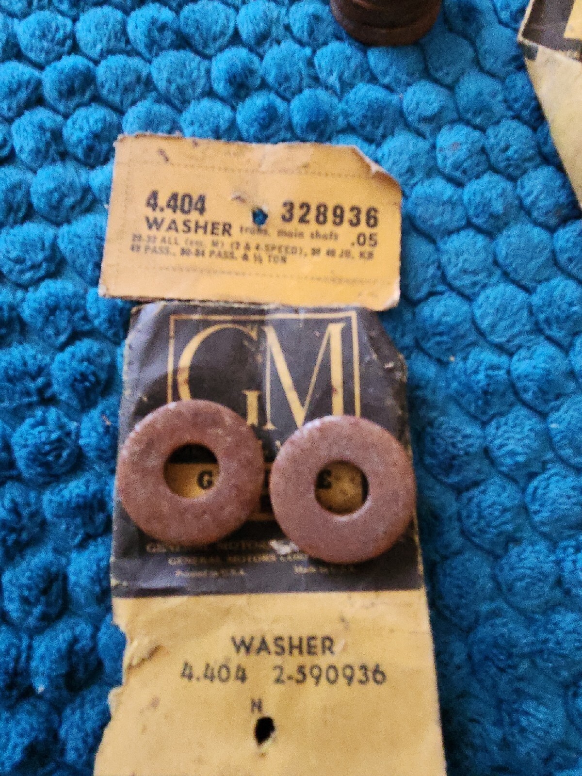 1929-32 Chevrolet Transmission Main Shaft Washer Pair #590936 / 328936 ...