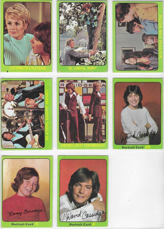 1971 TOPPS PARTRIDGE FAMILY (GREEN BORDER), 17 DIFFERENT!! GREAT ...