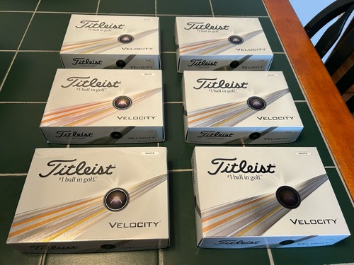 72 (6 Dozen) All Titleist VELOCITY Golf Balls Mint/AAAAA In Boxes | eBay