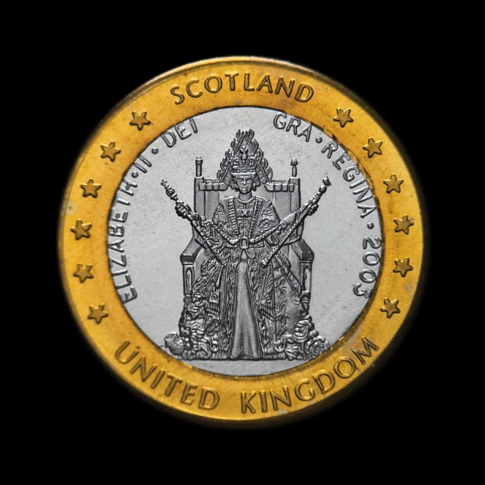 GREAT BRITAIN. 2003, 1 Euro - QEII, Golden Hind, European Union RARE ...