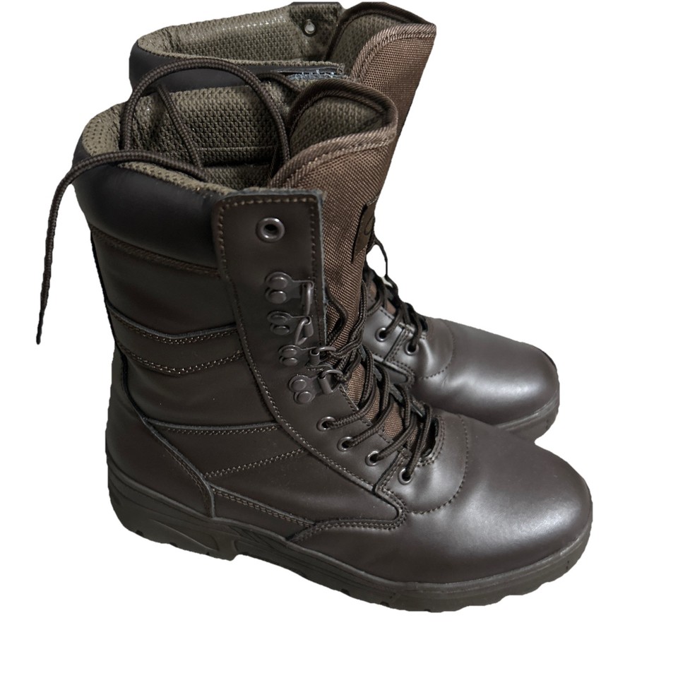 Highlander Delta Boot Adult Black / Brown - Army Boot - Walking/Hiking ...