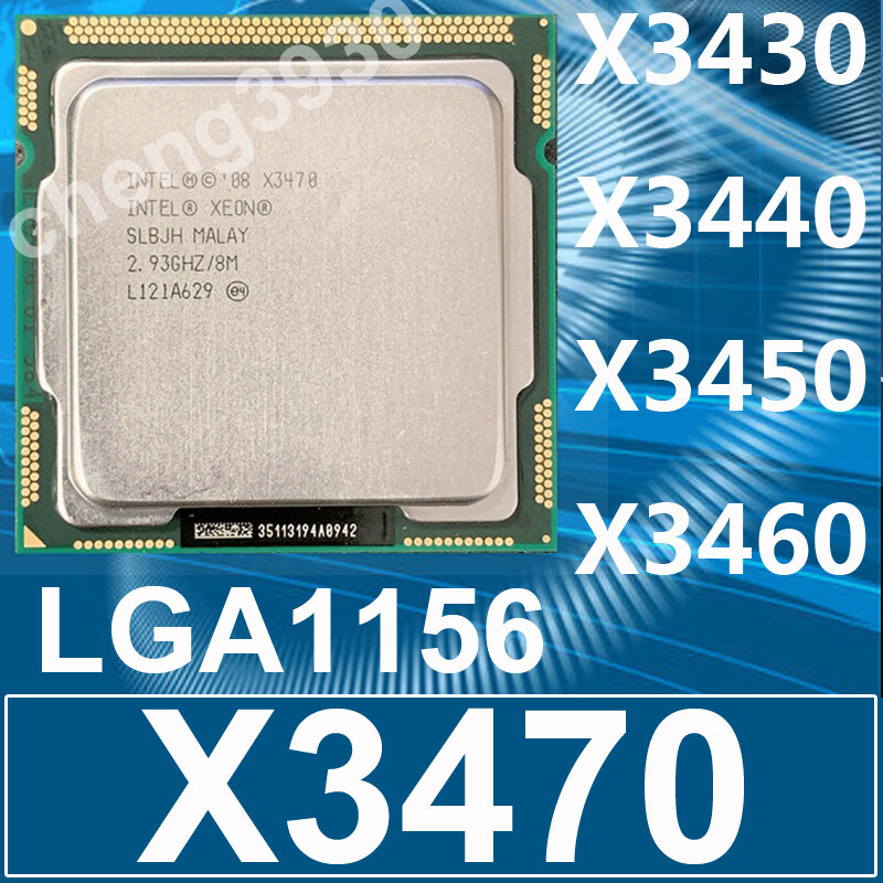 Intel Xeon X3430 X3440 X3450 X3460 X3470 LGA1156 CPU Processor | eBay