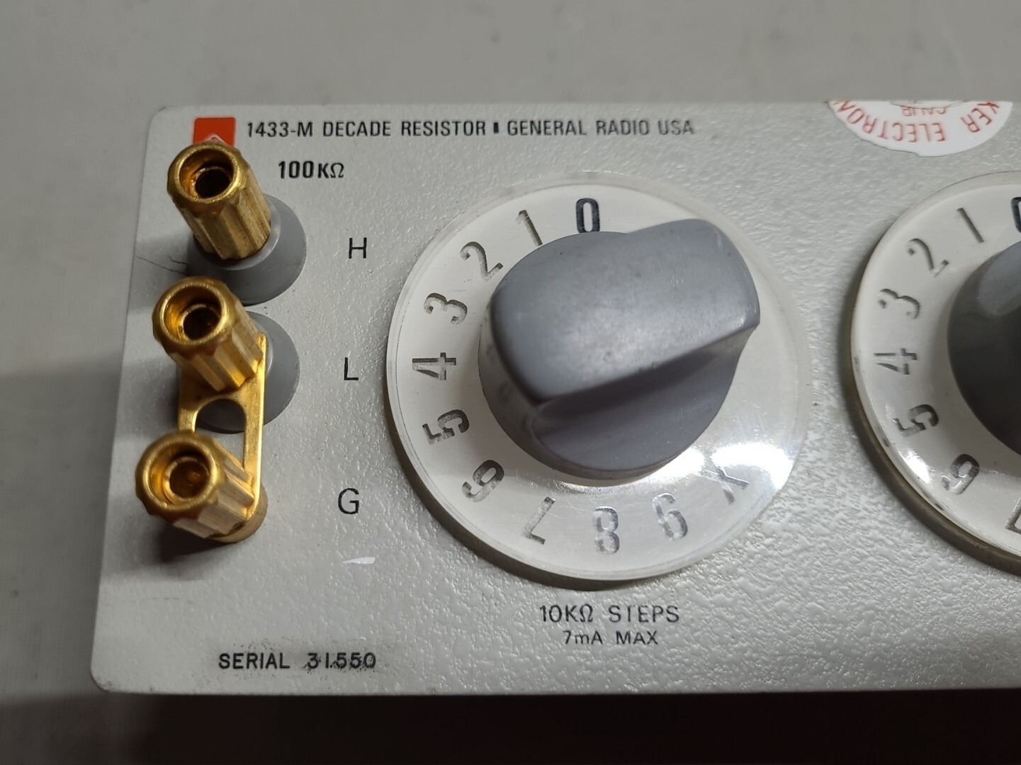 General+Radio+Gr+1433-m+Decade+Resistor+1433M+100k+Ohms for sale online ...