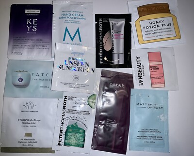 LOT OF 11 HIGH-END SKINCARE SAMPLES TRAVEL-SIZED & PACKETS RANDOM NO ...
