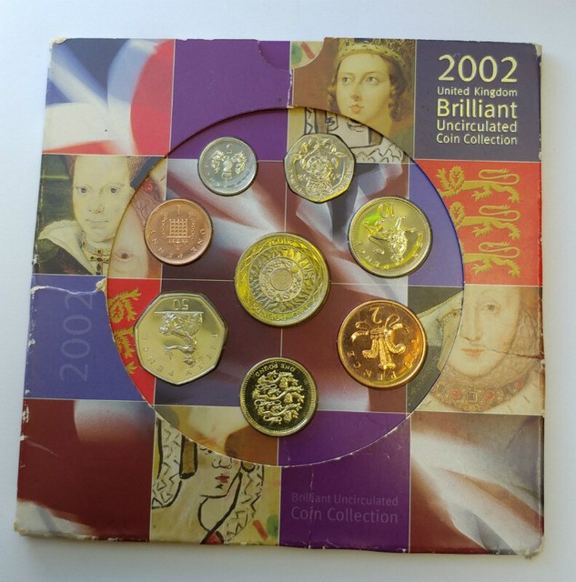 2002 United Kingdom Brilliant Uncirculated Coin Collection. for sale ...