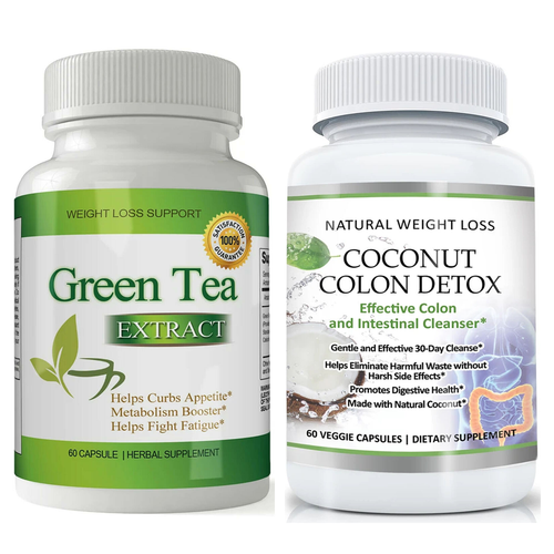 Green Tea Metabolism Booster Weight Loss Coconut Colon Cleanse Detox ...