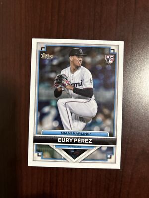 Eury Perez 2023 Topps Flagship Collection RC #80 Marlins Costco *Mint ...
