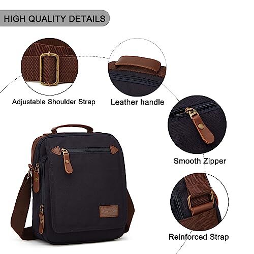 Small Canvas Messenger Bag for MenVintage Causal Shoulder Bag ...