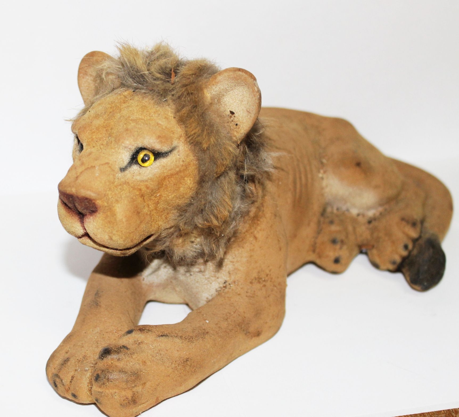 Vintage Antique Bobblehead Nodder Toy Lion Cat Wild Animal Home Decor ...