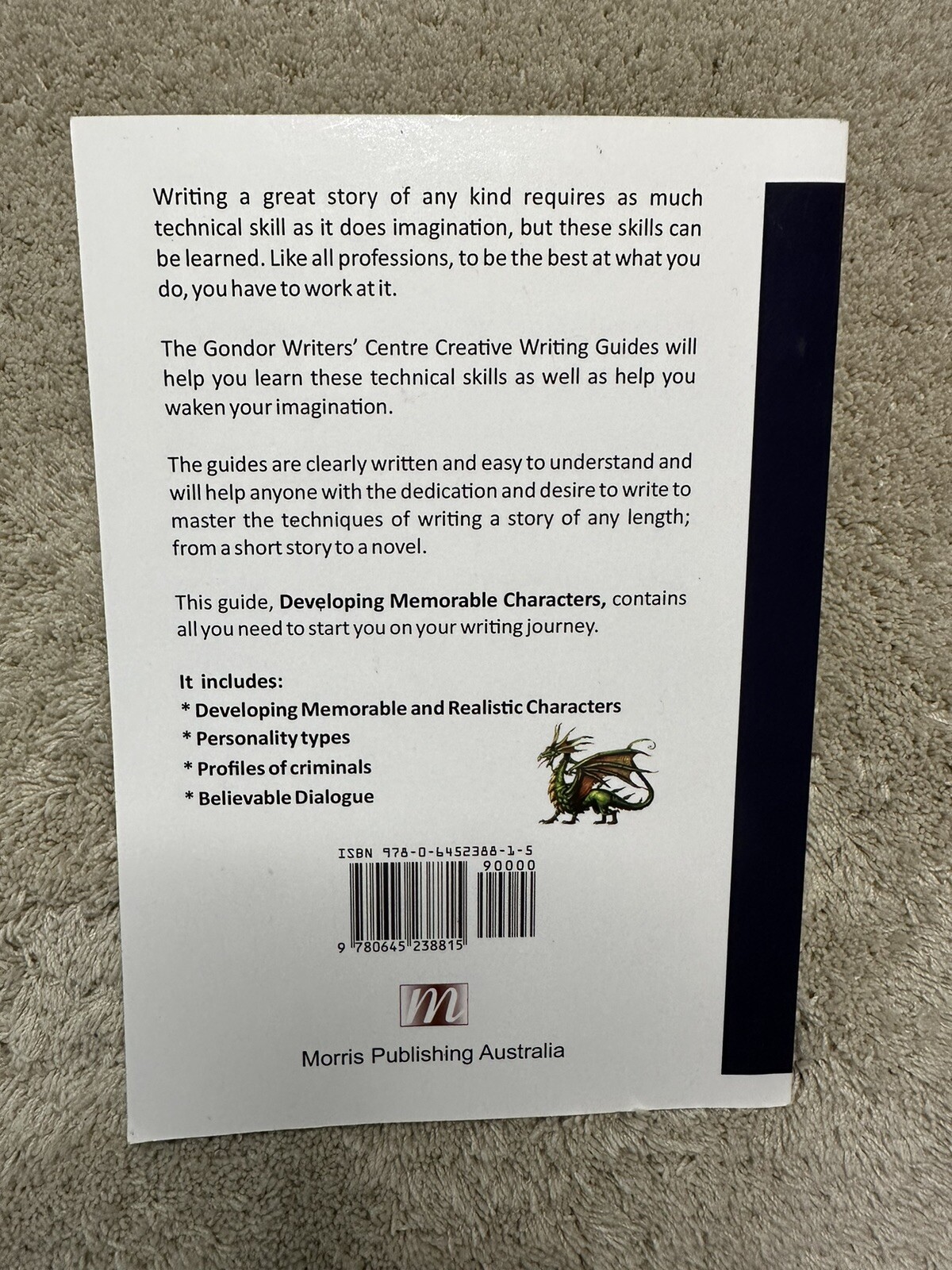 Gondor Writers' Centre Creative Writing Guides - Developing Memorable ...