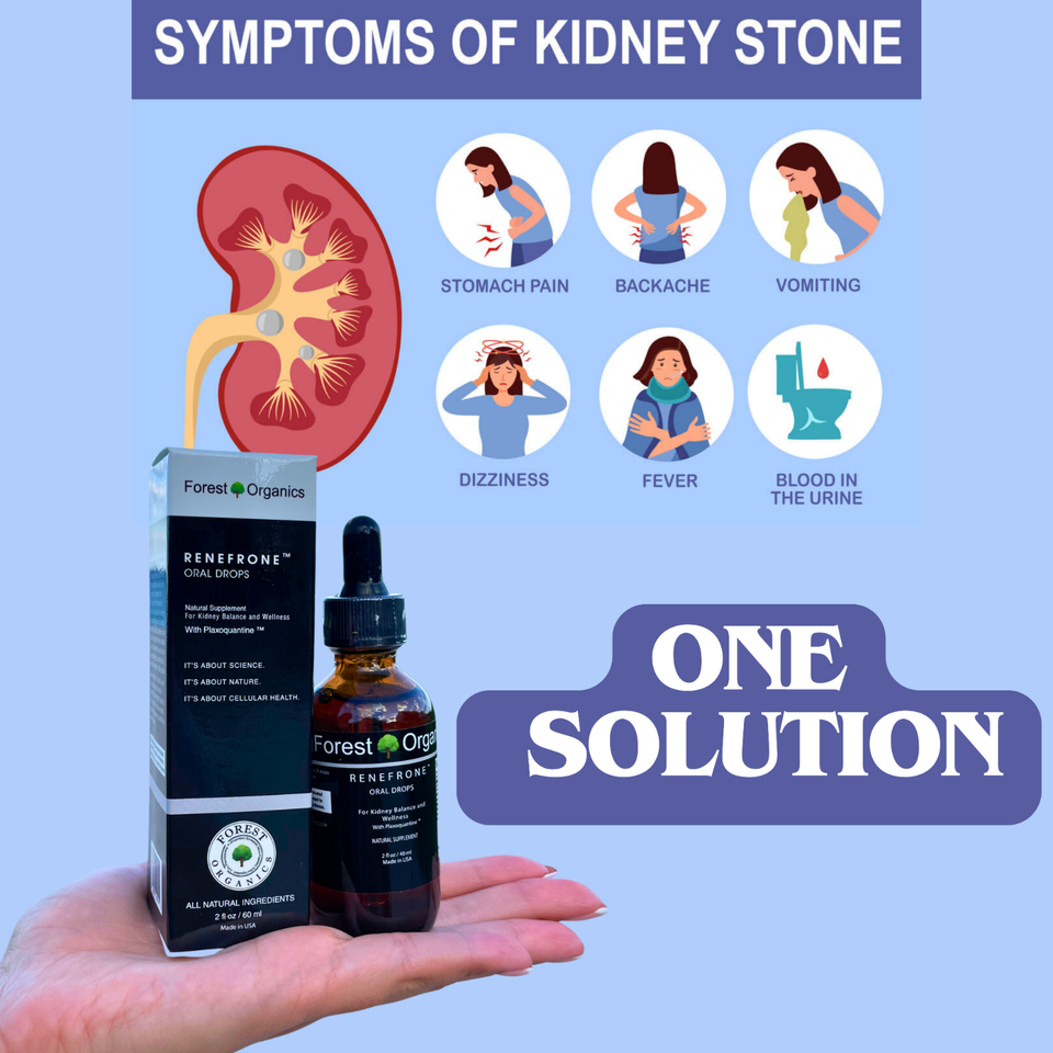 Renefrone Kidney Stone Cleanse for Optimal Kidney Function, Herbal ...