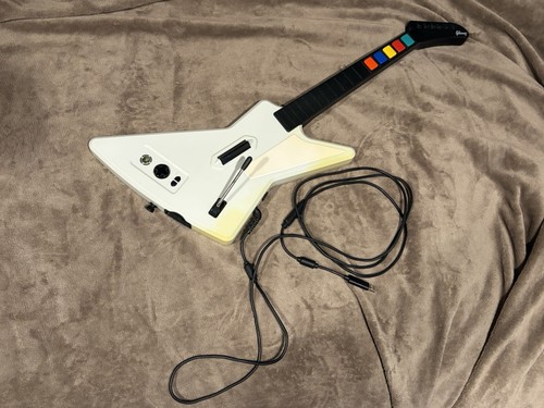 Guitar Hero Xbox 360 Xplorer Guitar RedOctane W/ Breakaway Cable Tested ...