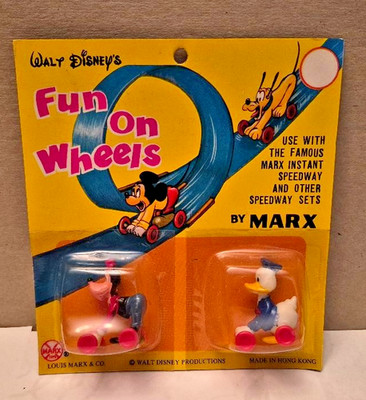 Disney Fun on Wheels by Marx vintage hong kong 1974 goofy and donald ...