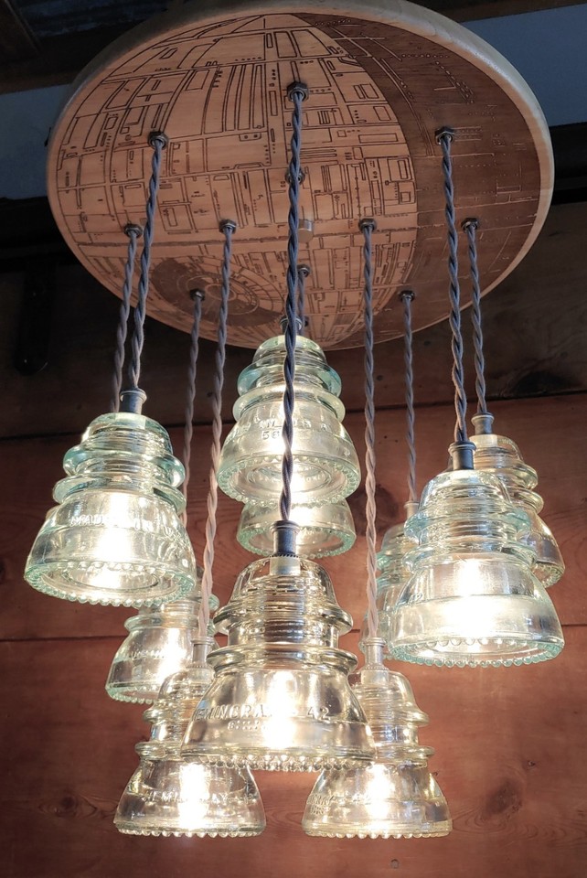 Star Wars Chandelier Star Wars Light, Star Wars Death Star Light Glass ...