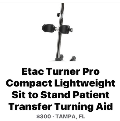 Etac Turner Pro Compact Lightweight Sit to Stand Patient Transfer Turning Aid | eBay