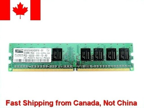 Promos Memory RAM Module 512MB DIMM PC2-4200U 533Mhz 1RX8 ...