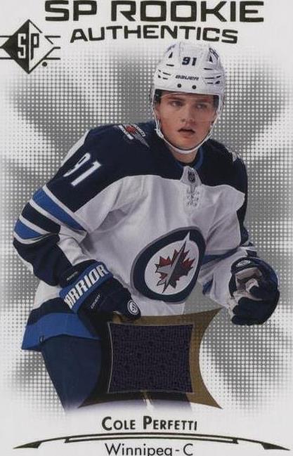 2021-22 SP - SP Rookie Authentics Cole Perfetti #116 Jersey (MEM, RC ...