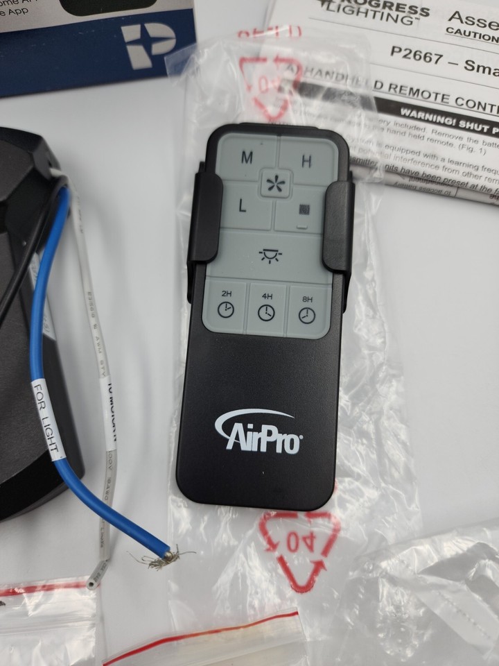Progress Lighting P2667-31 AirPro Fan Control - Ceiling Fan Wifi Remote ...