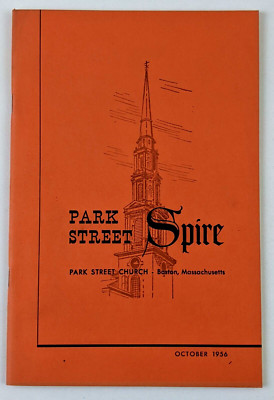 1956 Park Street Spire VTG Church News Booklet Boston MA Christianity ...