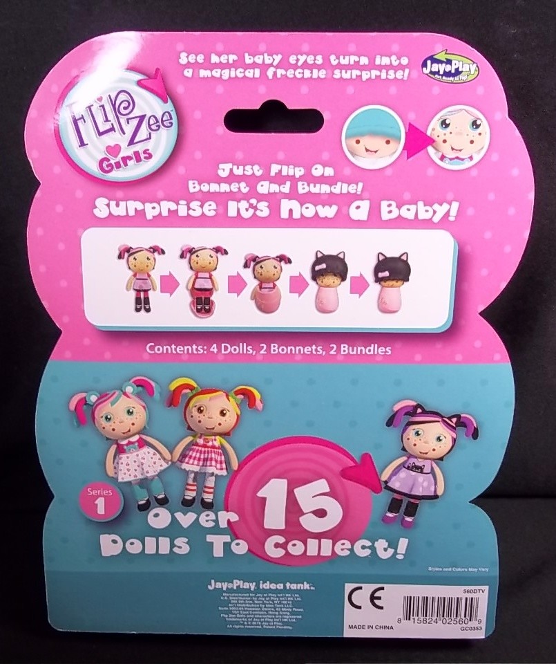Flip Zee Girls Series 1 flip from big girl to baby 4 pack NEW #2 | eBay