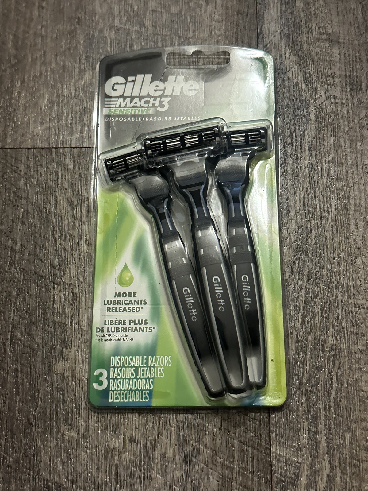 Gillette Mach3 Men's Disposable Razors Sensitive Comfortable Smooth ...