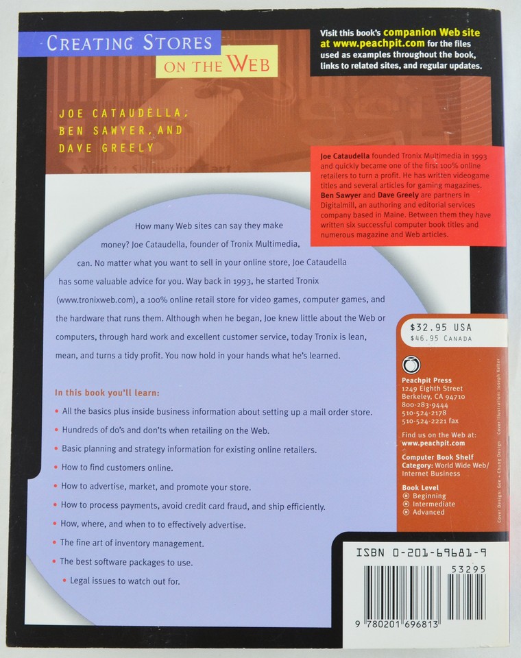 Creating Stores on the Web Peachpit Press Retailing Online Marketing ...