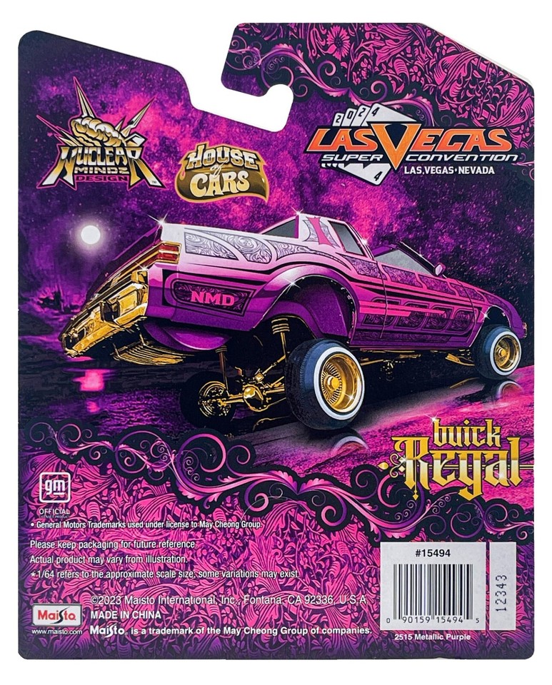 Maisto 1:64 2024 Las Vegas Convention Buick Regal Lowrider Pink | eBay