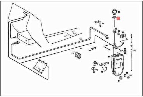Genuine MERCEDES Sl C107 C123 C126 R107 W107 W116 W123 W126 Gasket ...