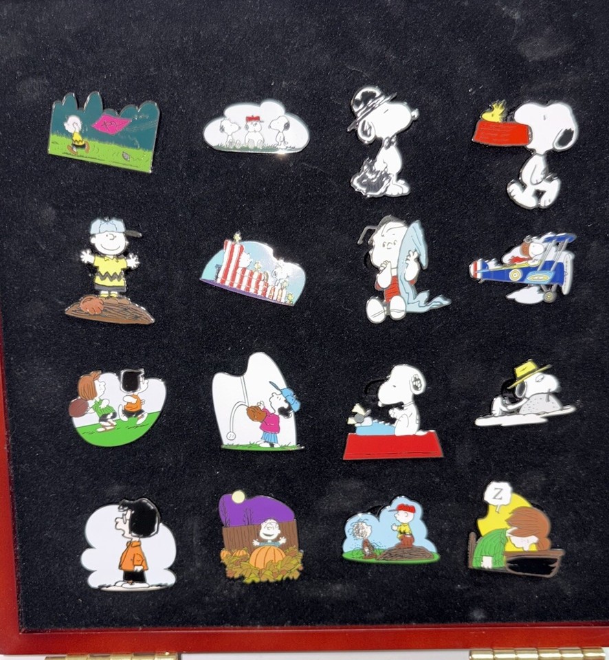 Willabee & Ward The Peanuts 32 Pin Collection Set Complete with Case | eBay