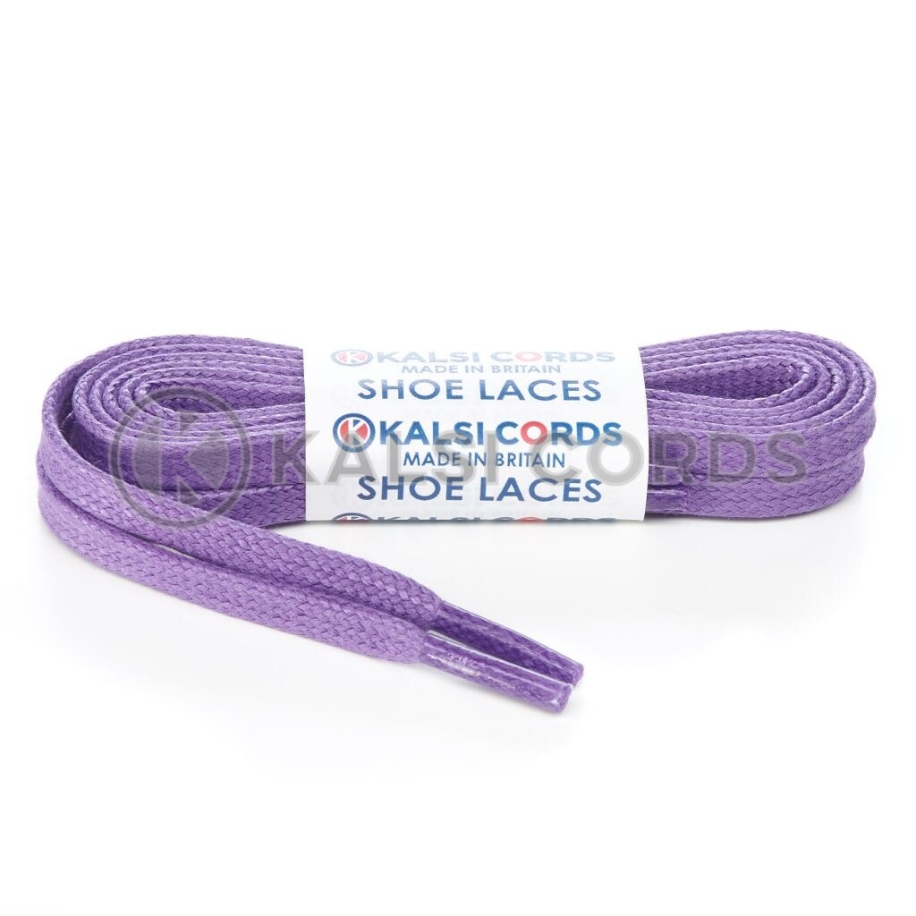 6mm FLAT WAXED COTTON SHOE LACES PREMIUM QUALITY FOR TRAINER BOOT ...