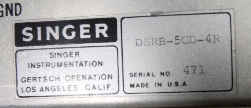SINGER GERTSCH DECADE SYNCHRO RESOLVER/ STANDARD FREE SHIPPING | eBay