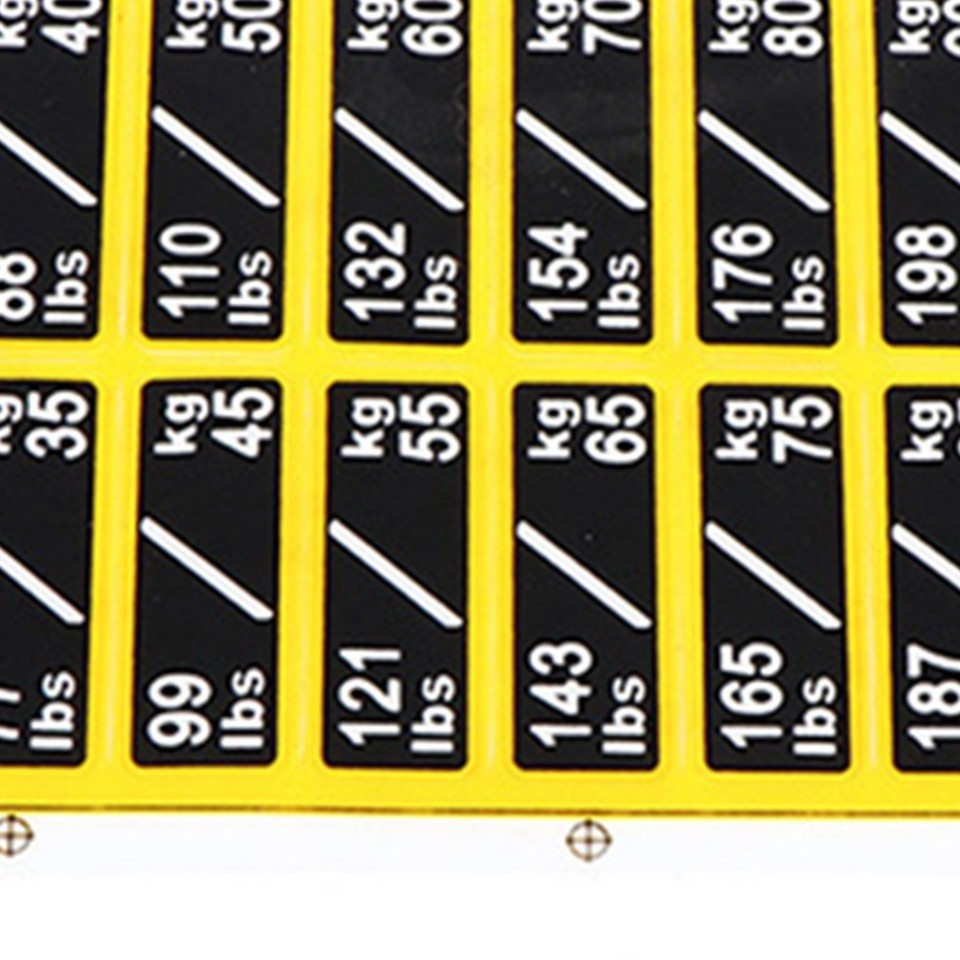 Weight Stack Labels Weighted Block Stickers for Workout Gym Machine ...