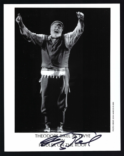 Theodore Bikel signed 8x10 photograph "Fiddler on the Roof" | eBay