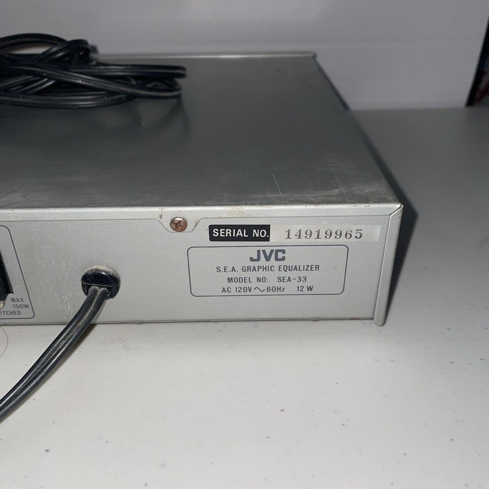 Vintage JVC SEA-33 Stereo Graphic Equalizer 10-Band HiFi | eBay