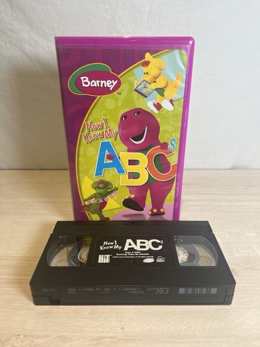 Barney Now I Know My ABC's VHS Tape 2004 Kids Cartoons Show Clamshell ...