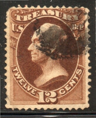 US 1873 12 Cents Treasury Official Stamp Scott O78 | eBay