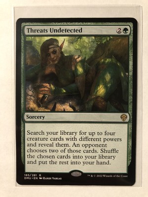 Threats Undetected Showcase Non Foil Dominaria United DMU MTG Magic ...