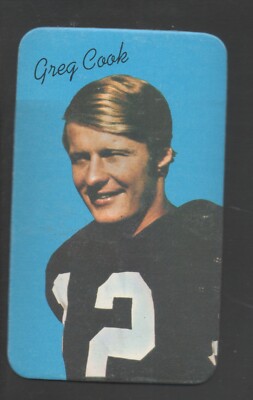1970 Topps Super Football Card #10 Greg Cook-Cincinatti Bengals Near ...
