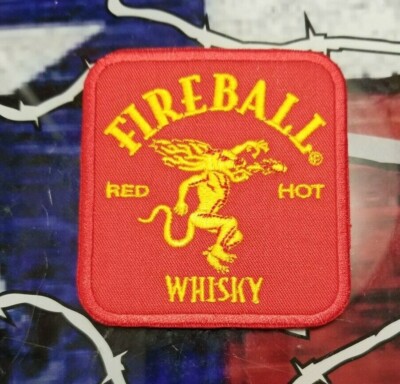 EMBROIDERED FIREBALL RED HOT WHISKY PATCH (Please Read Ad) | eBay