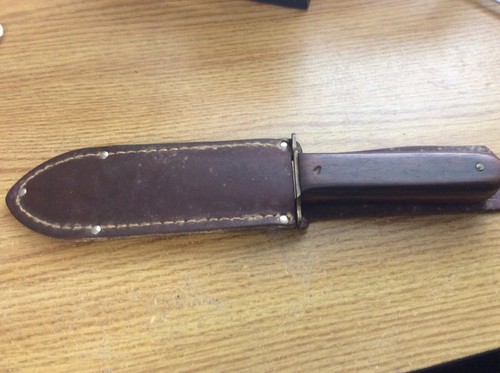 VINTAGE MARKWELL ARMS CO. FIXED BLADE FIGHTING BOWIE KNIFE & ORIGINAL ...