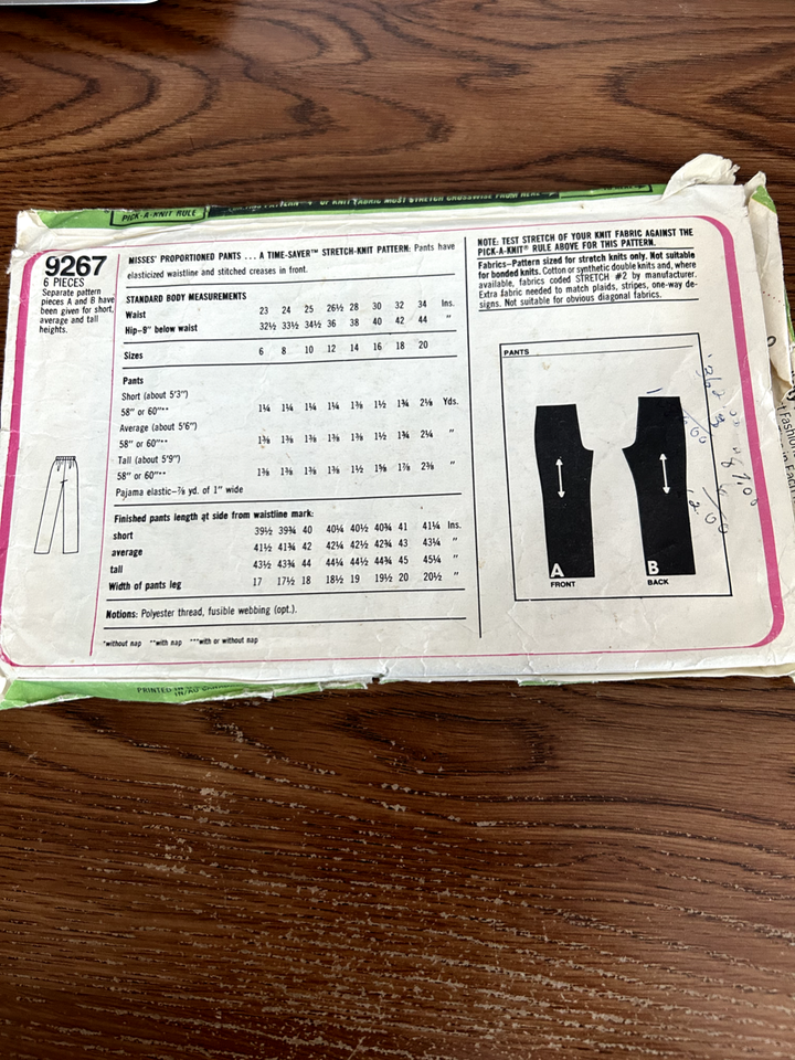 9267 Vintage Simplicity Sewing Pattern Misses 12 14 16 Time Saver ...