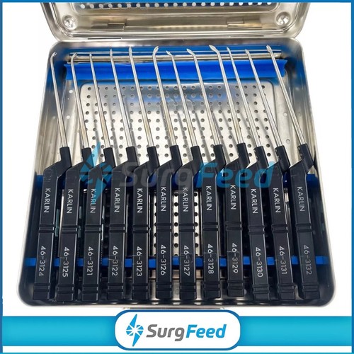 New Lot Of 11 Codman Microdiscectomy Karlin Cervical Curettes Set wwith ...