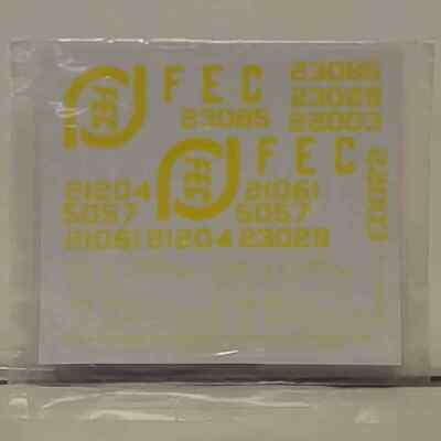 O Scale Train Decals: Florida East Coast (FEC) "Hurricane" Herald Box ...