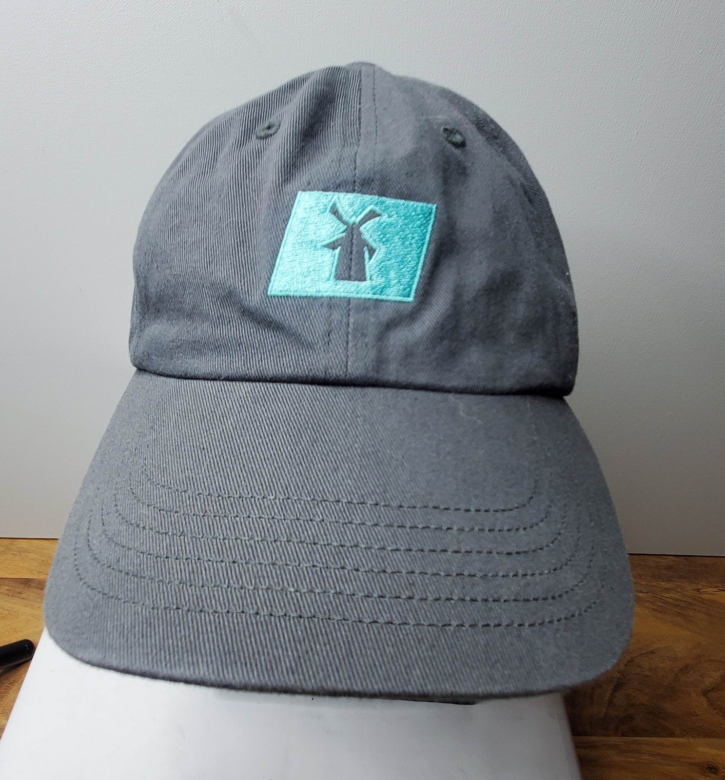 Dutch bros Hat. Unisex. Gray with blue logo. Adjustab… - Gem