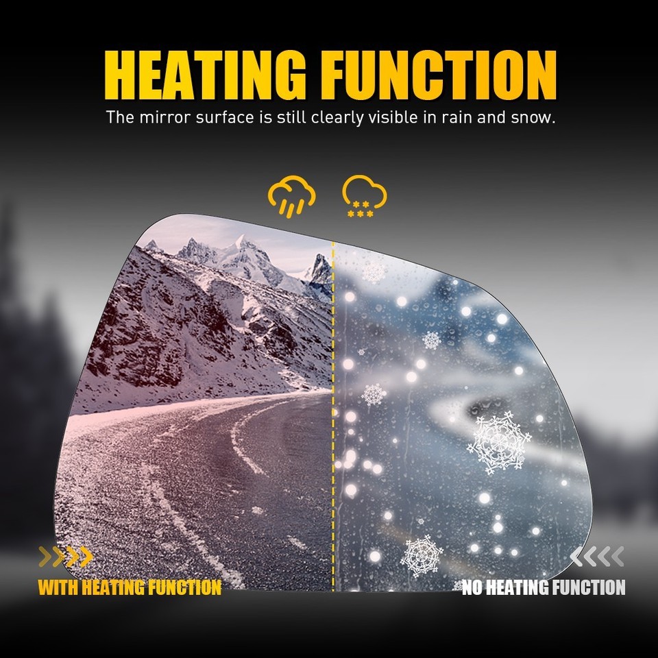 For 2017-2023 113065200A TESLA MODEL 3 Right POWER HEATED MIRROR GLASS ...