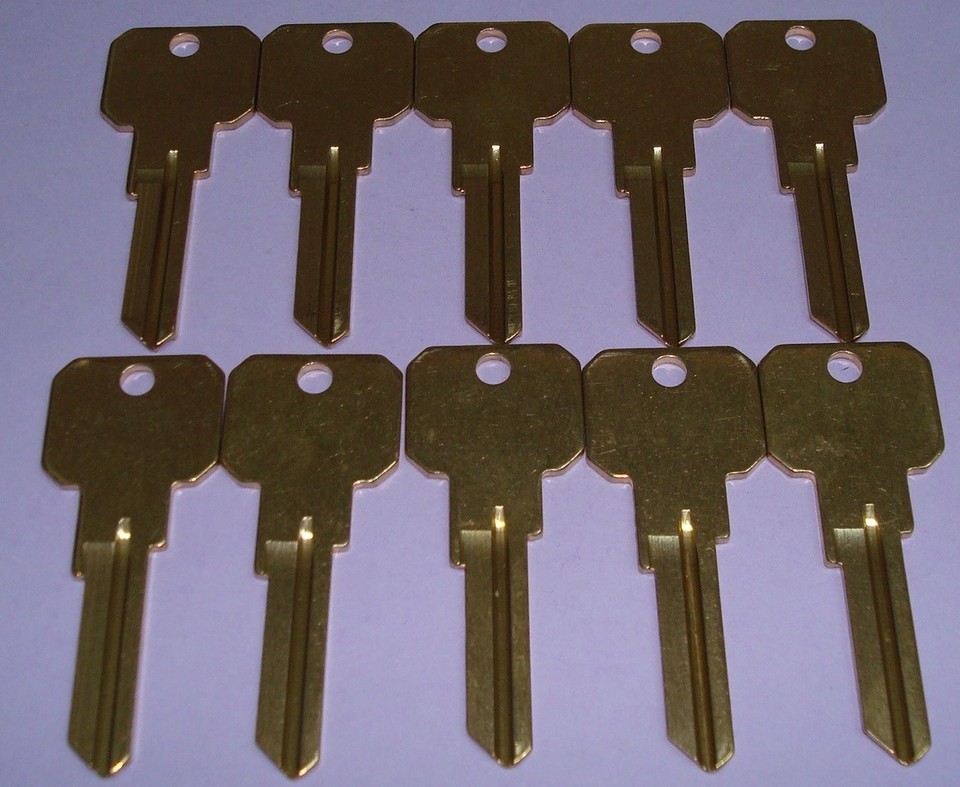 Lot of 10 LONG uncut Kwikset KW1 KW10 KW11 Brass "Do Not Duplicate" Key ...