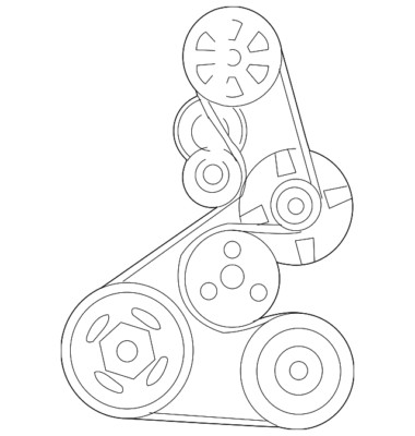 Genuine Honda Serpentine Belt 56992-R40-A01 | 1 Year | 56992-R40-A02